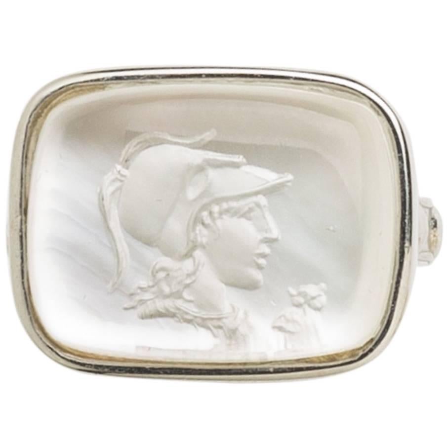 Athena Crystal Intaglio Ring at 1stDibs