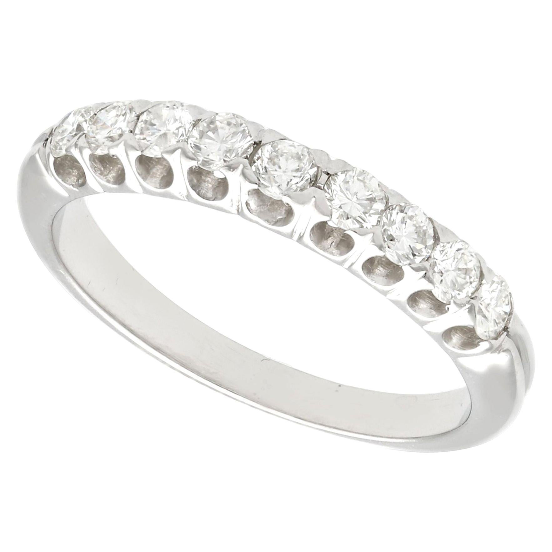 Cartier Diamond White Gold Eternity Ring at 1stDibs