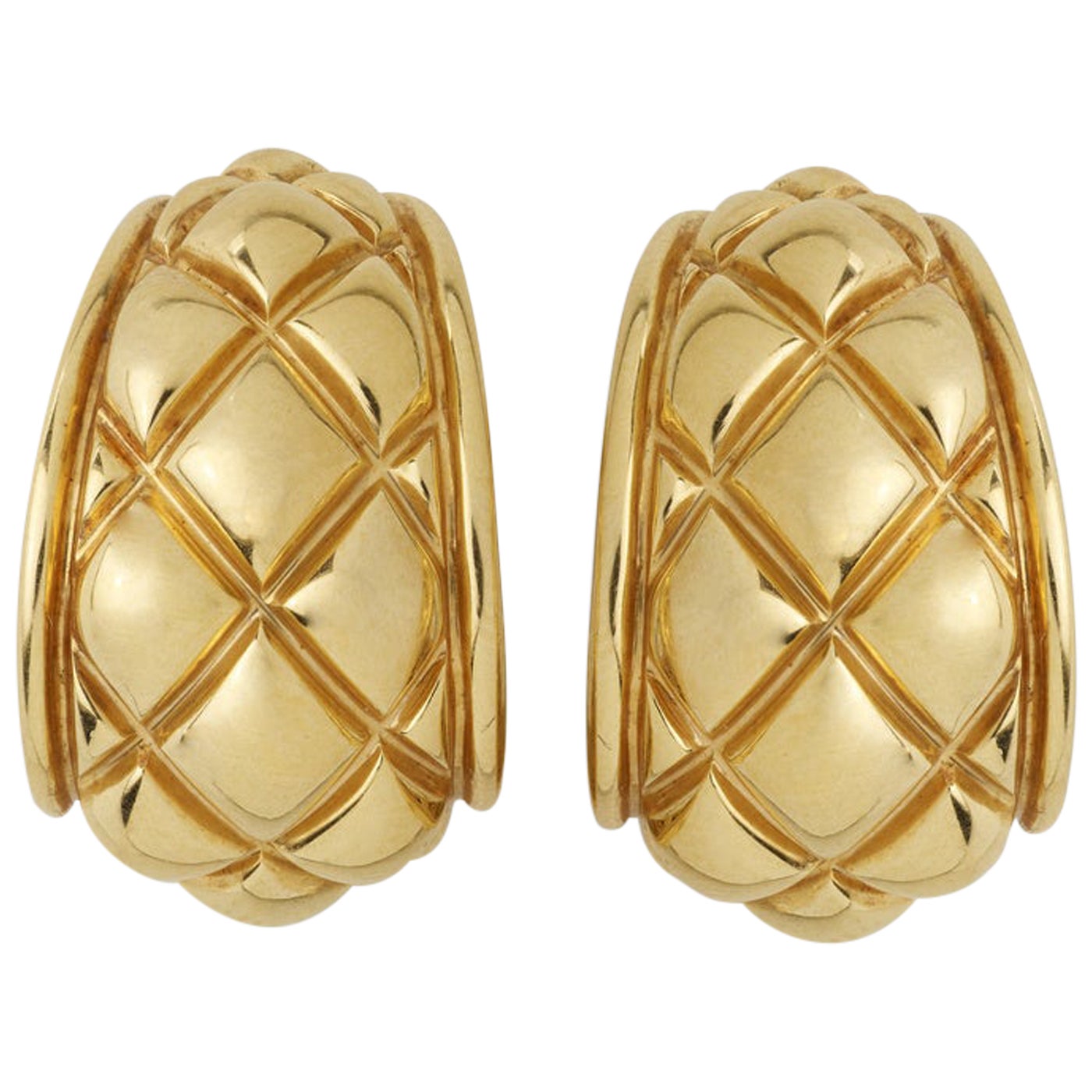 Chaumet Multicolor Diamond Gold Earrings at 1stDibs
