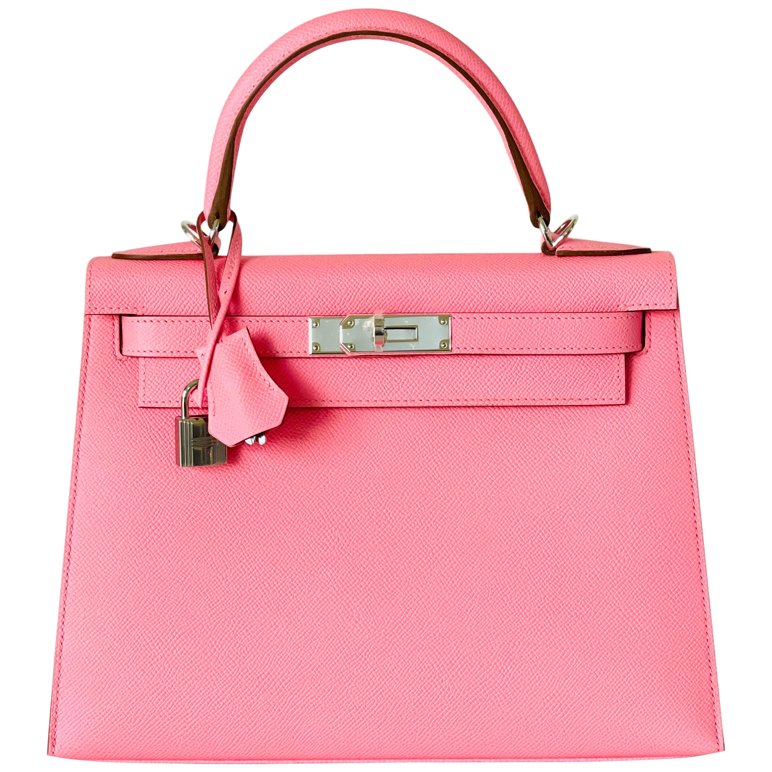Hermès Birkin 35 handbag in Sakura Pink Taurillon Clémence leather with ...