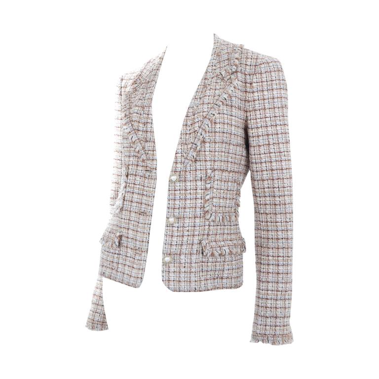 2004 Chanel Tweed Jacket at 1stDibs