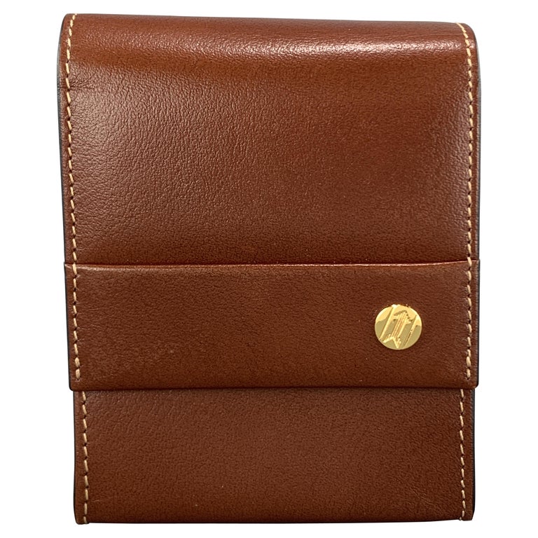 GOLDPFEIL Tan Brown Leather Magnetic Flap Case For Sale at 1stDibs