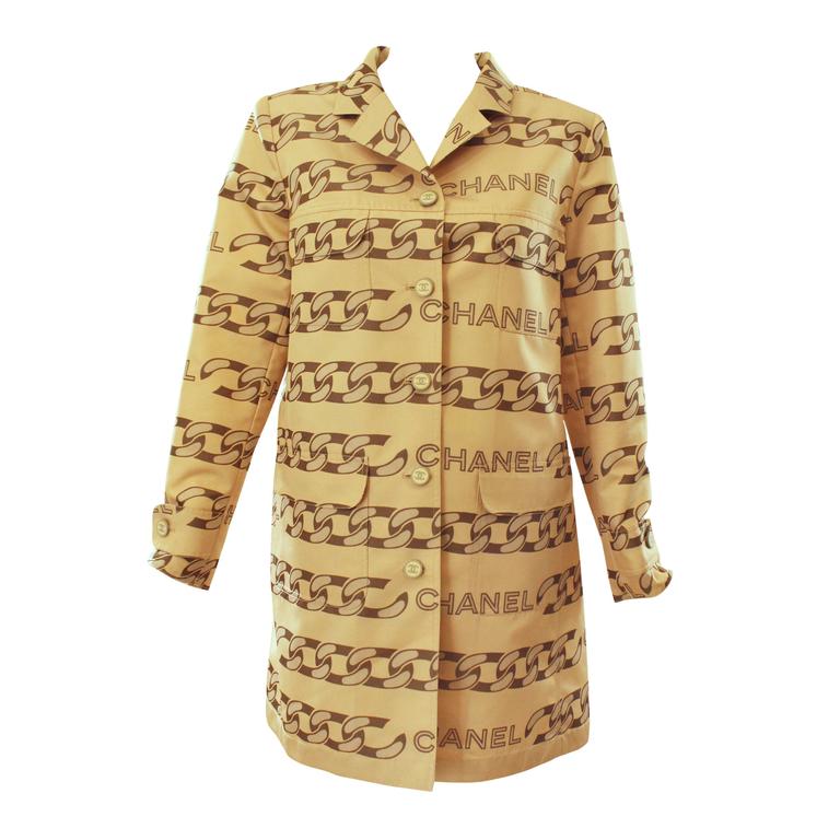 Chanel Logo and Chain Jacket at 1stDibs
