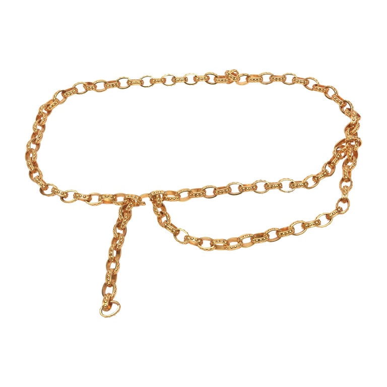 24k Gold Plated Waist/ Hip Belt at 1stDibs | gold waist belt, 24k gold ...