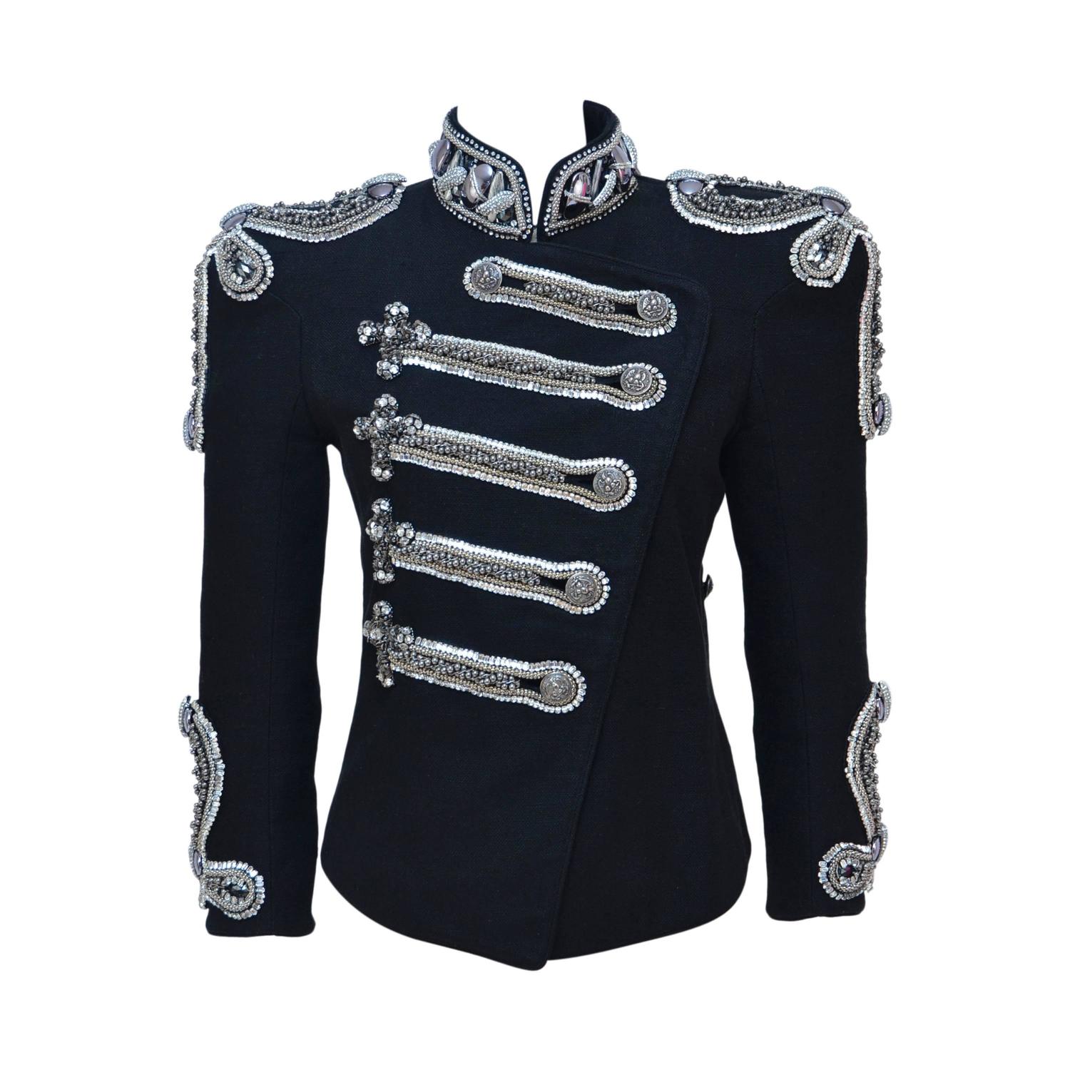 Fashion Art Piece BALMAIN Crystal's Embellished Jacket Christophe D ...