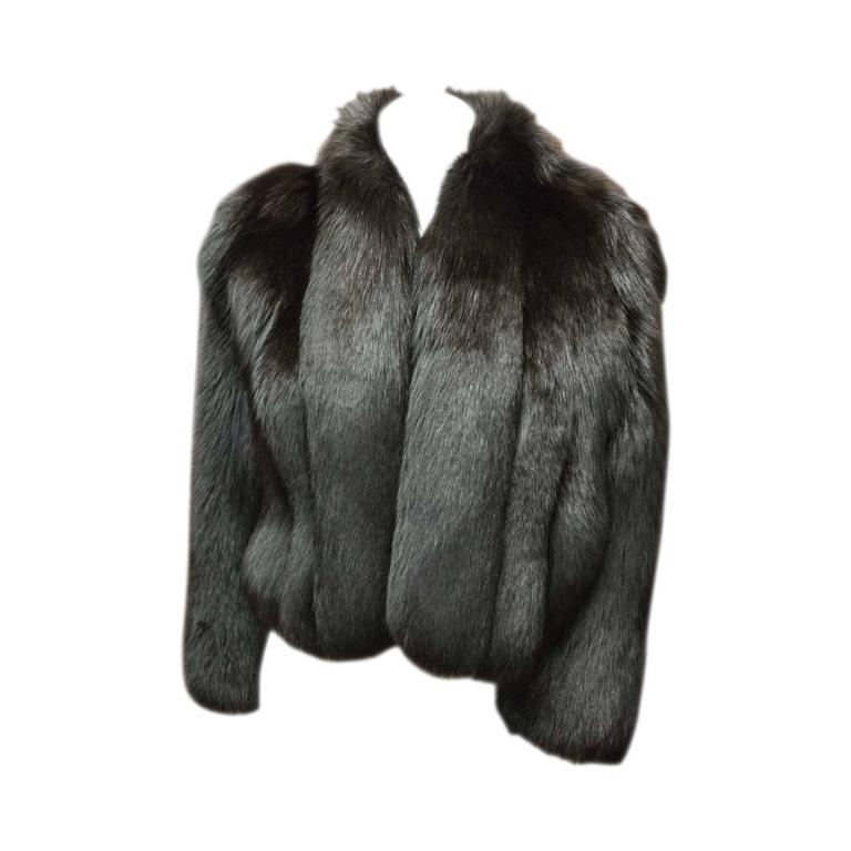 Black Fox Fur Chubby at 1stDibs
