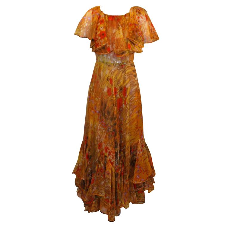 Documented 1971 Valentino Couture Italian Vogue Audrey Hepburn Gown ...