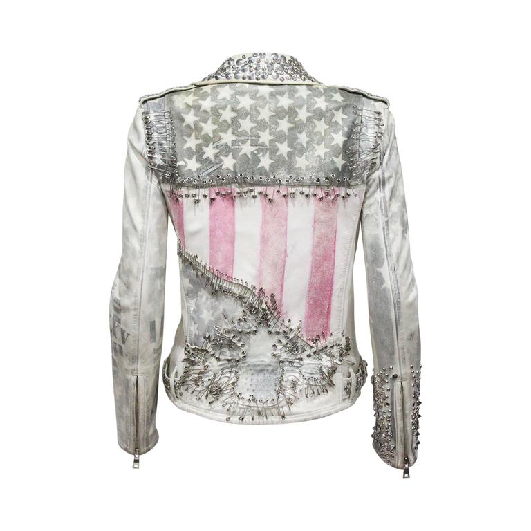 Balmain by Christophe Decarnin studded leather biker jacket, c. 2011 at ...
