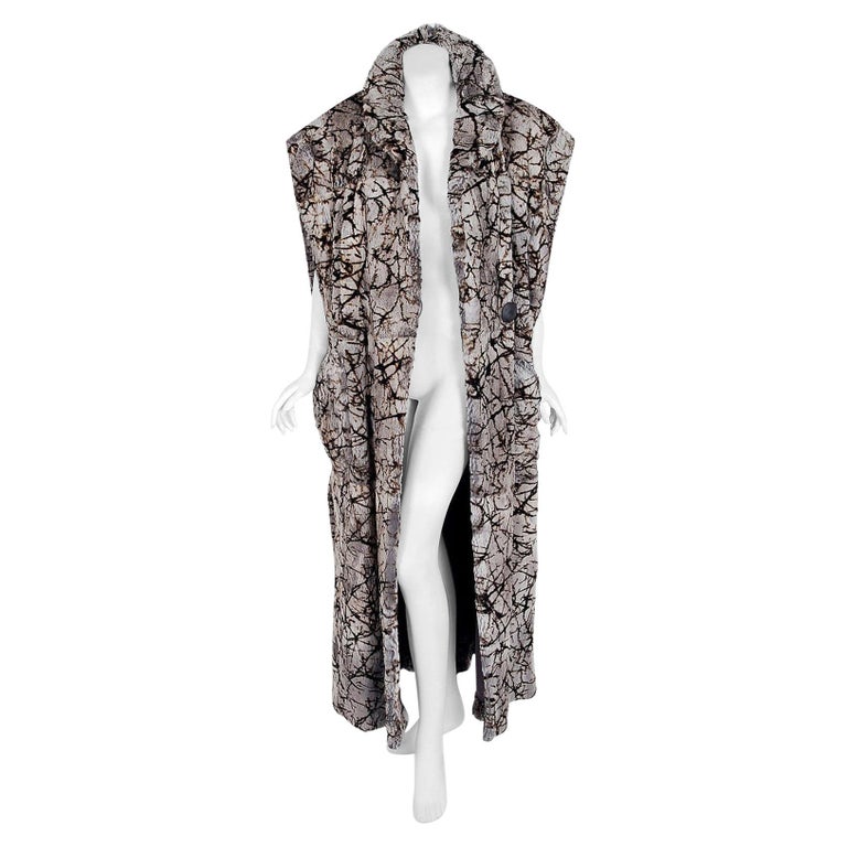 Vintage 1970''s Fendi Couture by Karl Lagerfeld Chinchilla Fur Maxi ...