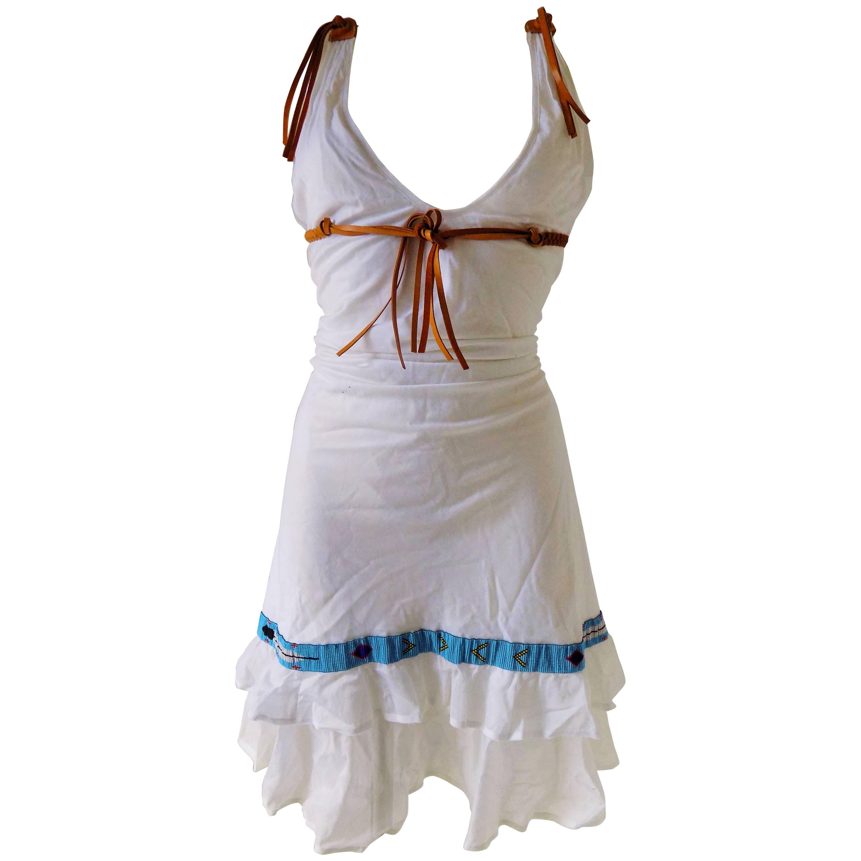 2000s Dsquared2 white dress NWOT at 1stDibs