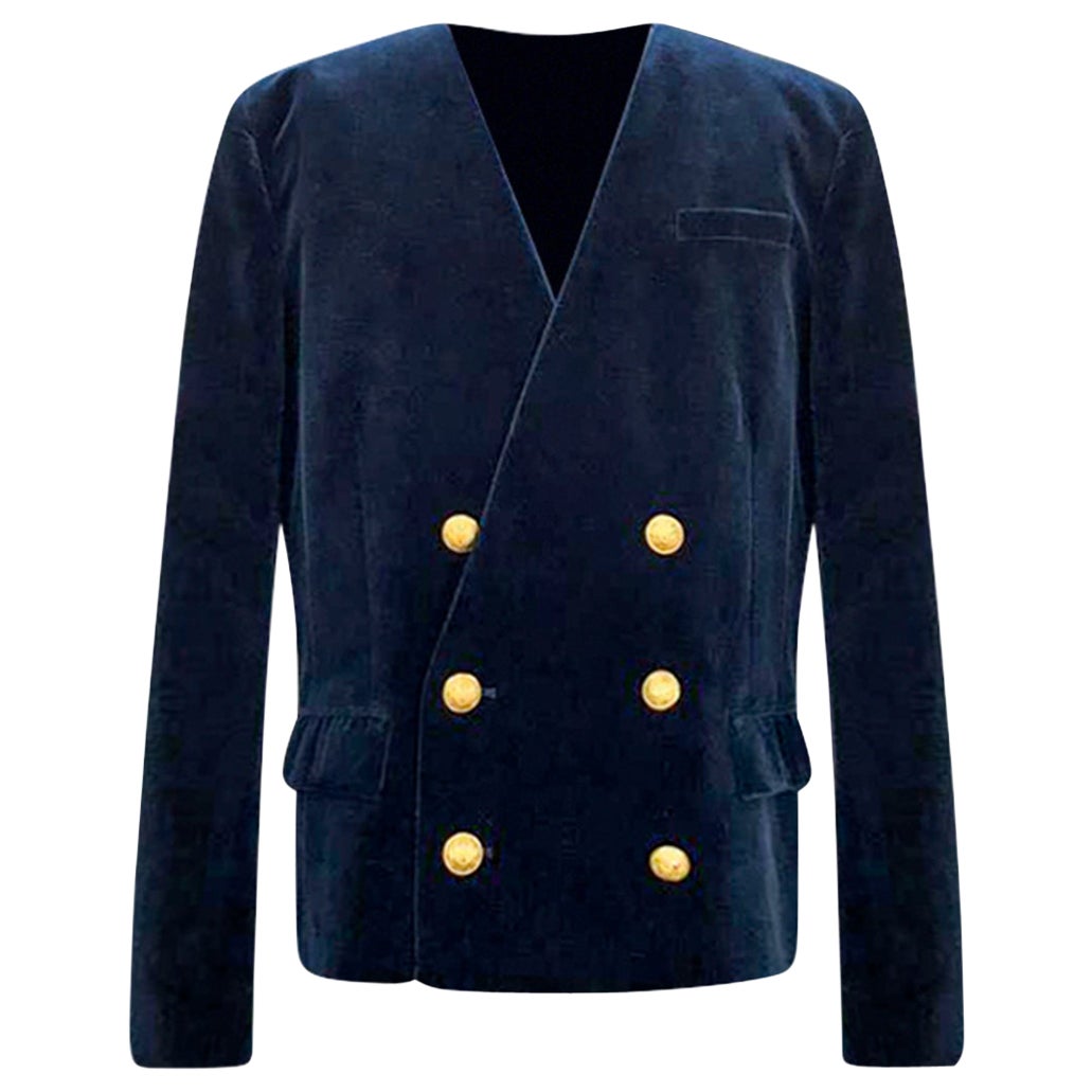 Balmain Tuxedo Style Military Jacket With Embellishment at 1stDibs ...