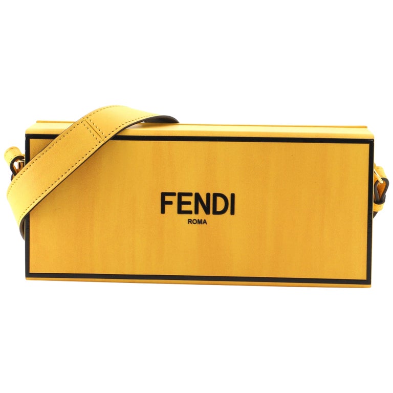 Fendi Horizontal Box Crossbody Bag Leather at 1stDibs