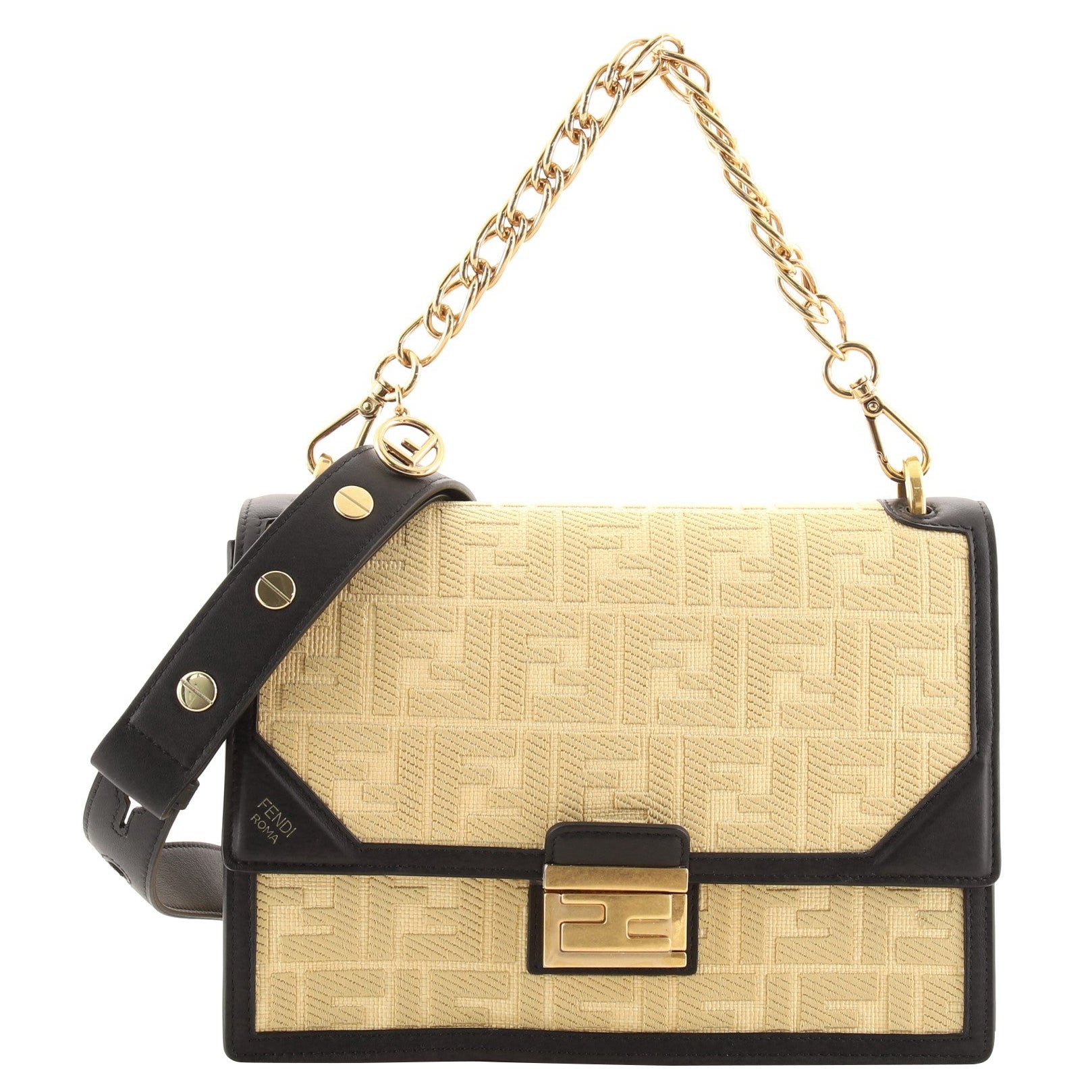 Fendi Double Baguette Flowerland Crossbody Bag Python Micro at 1stDibs
