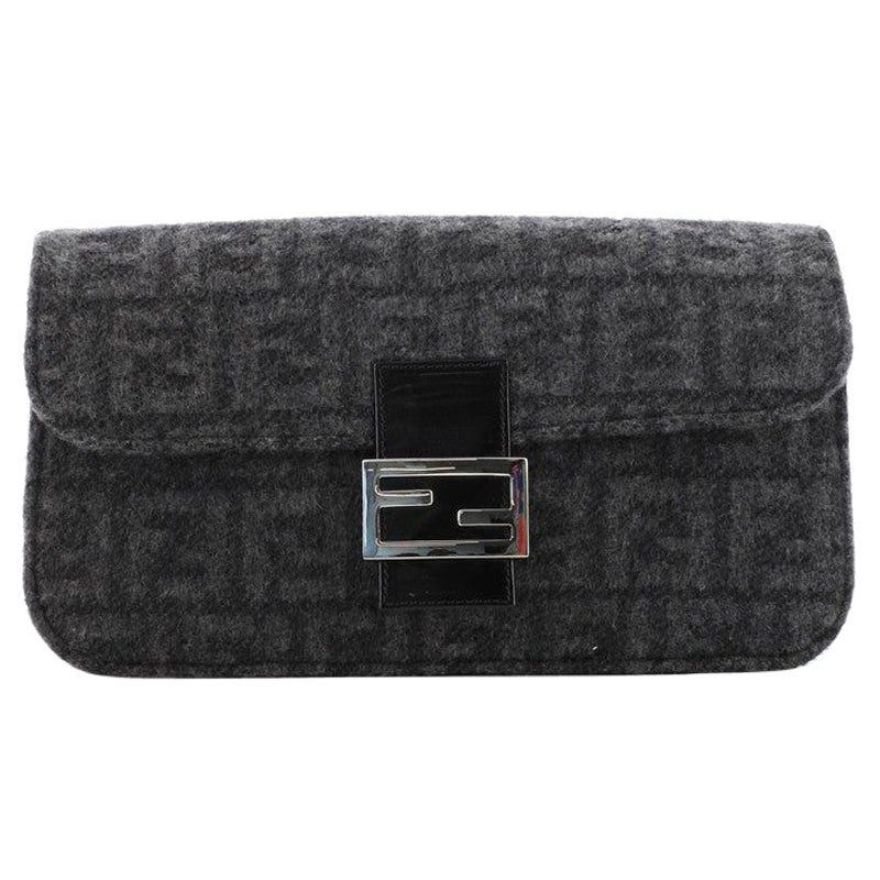 Fendi Monster Clutch Selleria Leather Small at 1stDibs