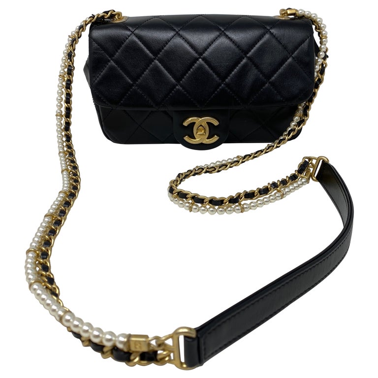 Chanel Mini with Pearls Crossbody Bag at 1stDibs | chanel mini ...