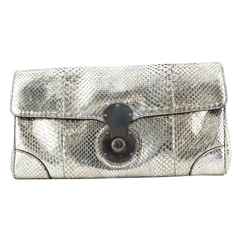 Ralph Lauren Collection Ricky Clutch Python at 1stDibs