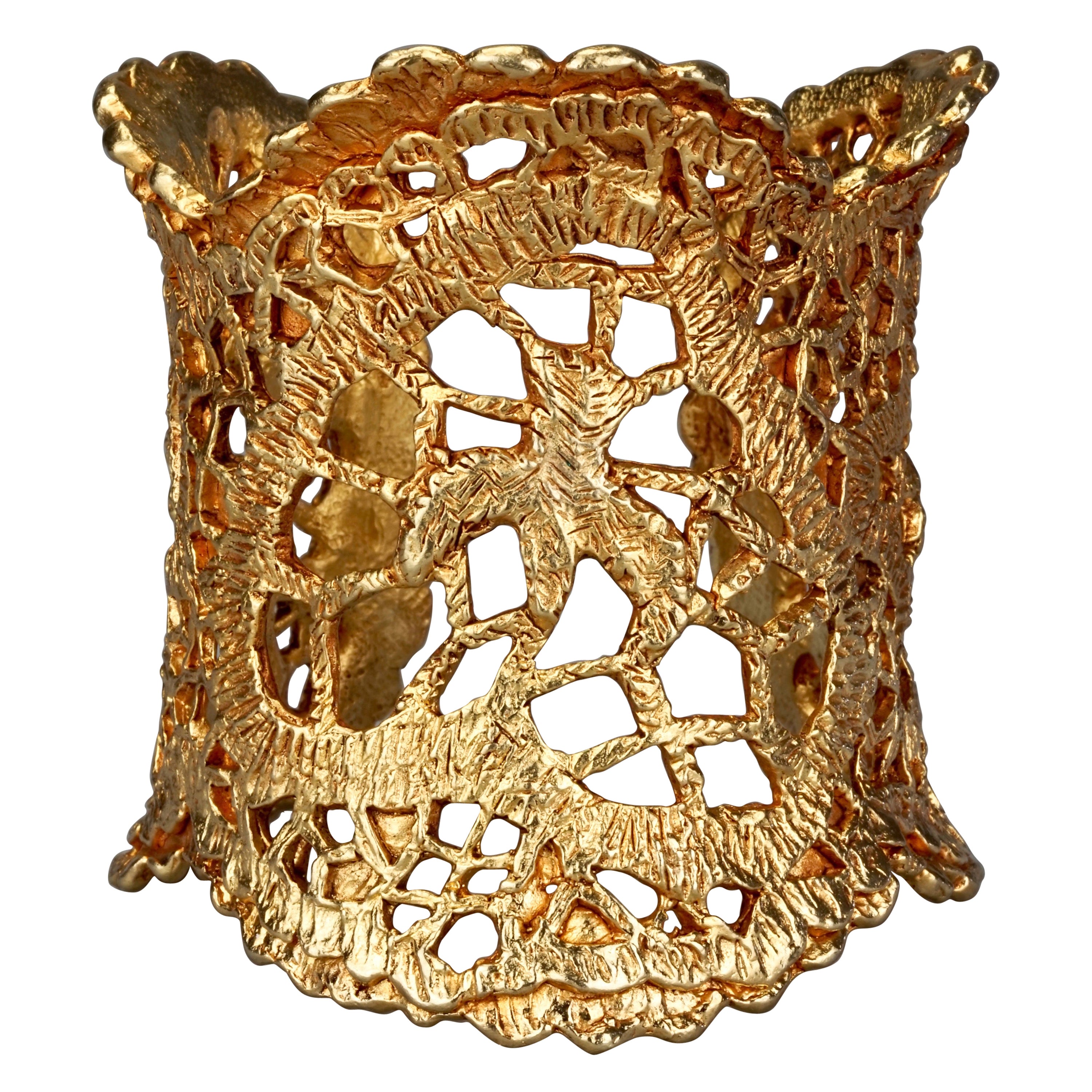 Sterling Silver Vintage MId- Century Aztec Mayan Cuff Bracelet /SAT ...