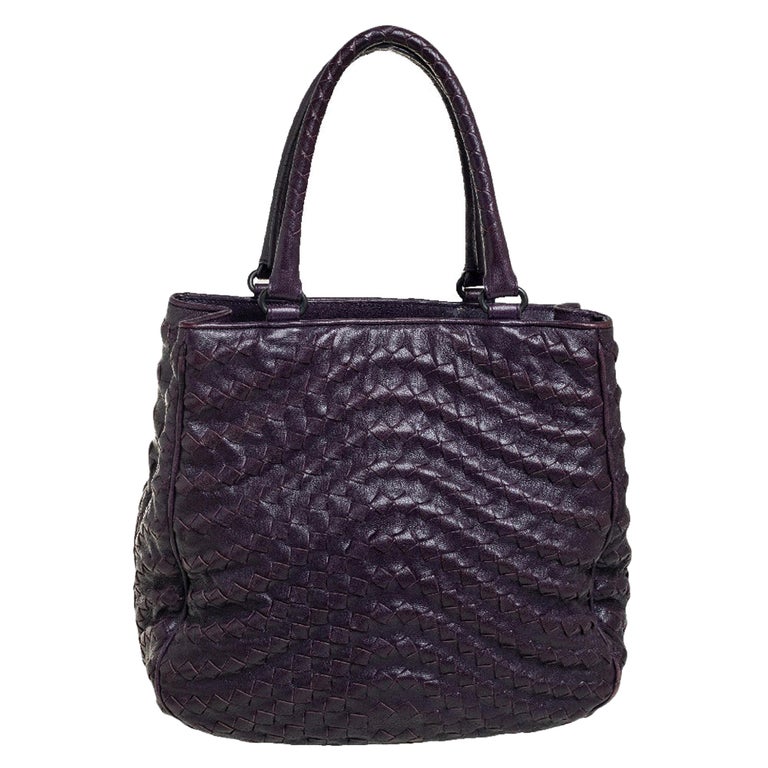Bottega Veneta Purple Intrecciato Leather Large Maggiore Tote at 1stDibs