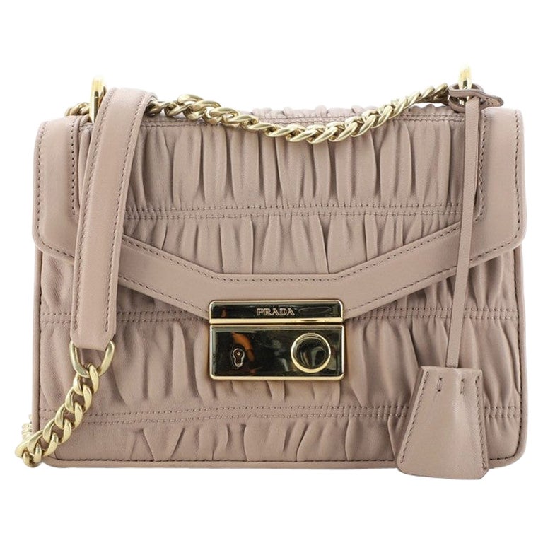 Vintage Authentic Prada Light Python Leather Shoulder Bag Italy MEDIUM ...