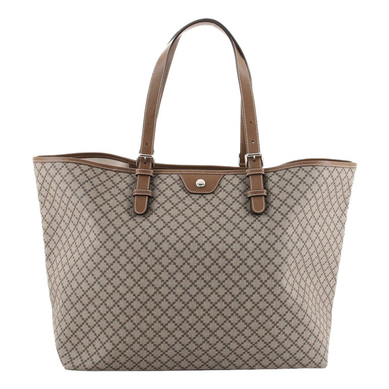Gucci Belted Tote Diamante Coated Canvas Large at 1stDibs