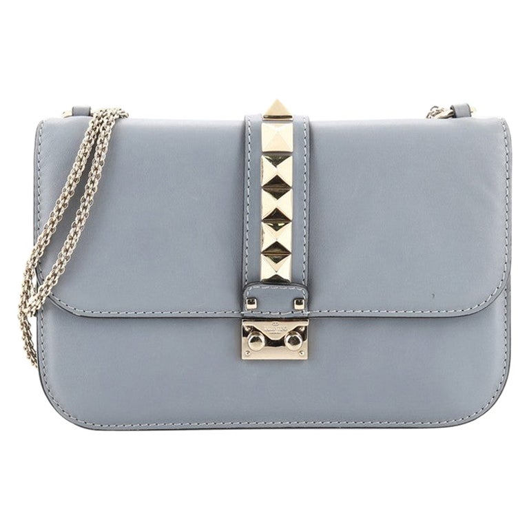 Valentino Glam Lock Handbag Leather Medium at 1stDibs