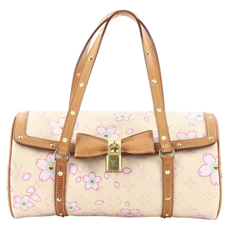 Louis Vuitton Papillon Handbag Limited Edition Cherry Blossom Monogram ...
