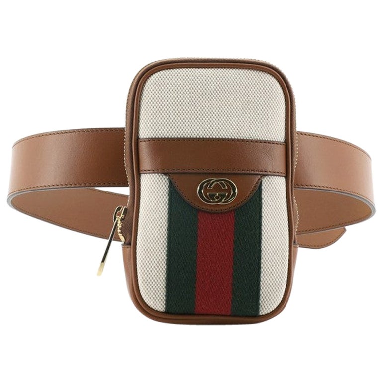 Gucci Logo Belted Iphone Case Vintage Web Canvas at 1stDibs