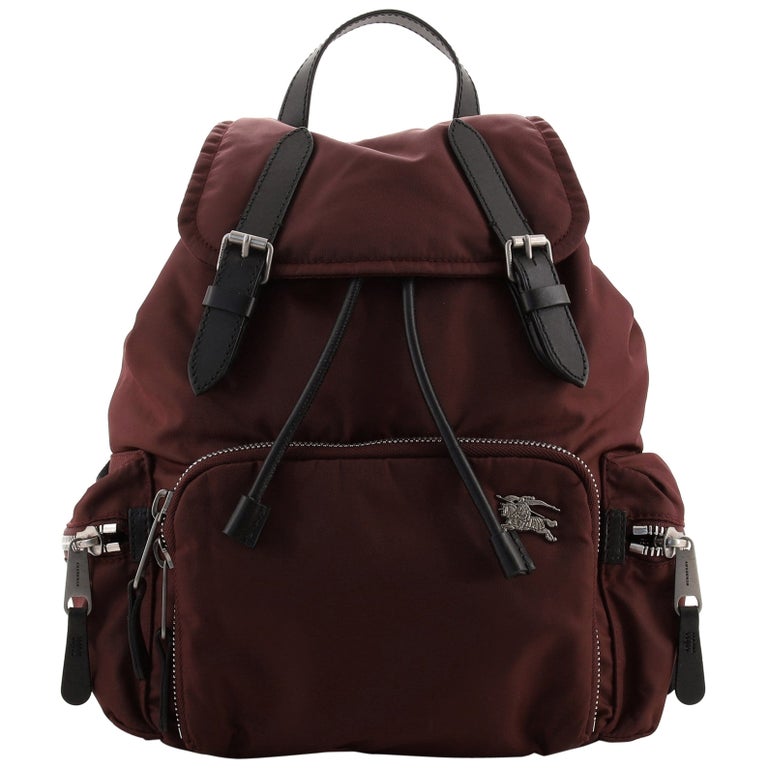 Burberry Rucksack Backpack Nylon with Leather Small at 1stDibs
