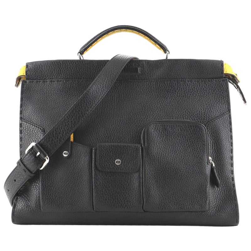 Fendi Selleria Peekaboo Utility Bag Leather Regular at 1stDibs