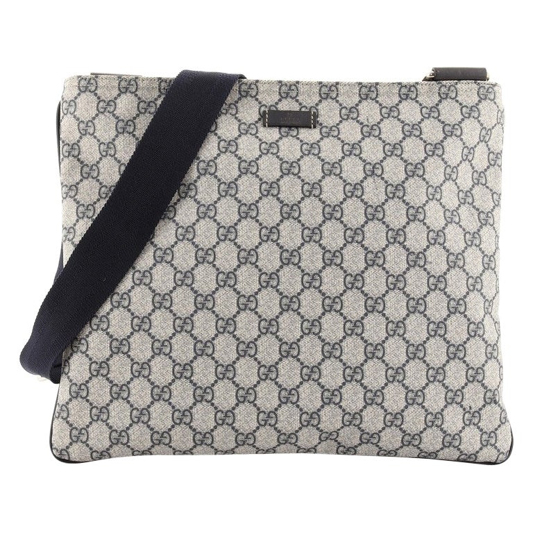 Gucci Snap Flap Messenger Bag Diamante Coated Canvas Medium at 1stDibs