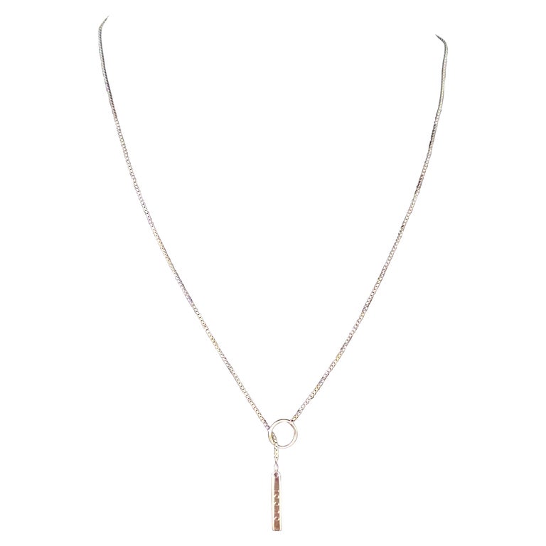 Gucci White Gold Bar Necklace at 1stDibs