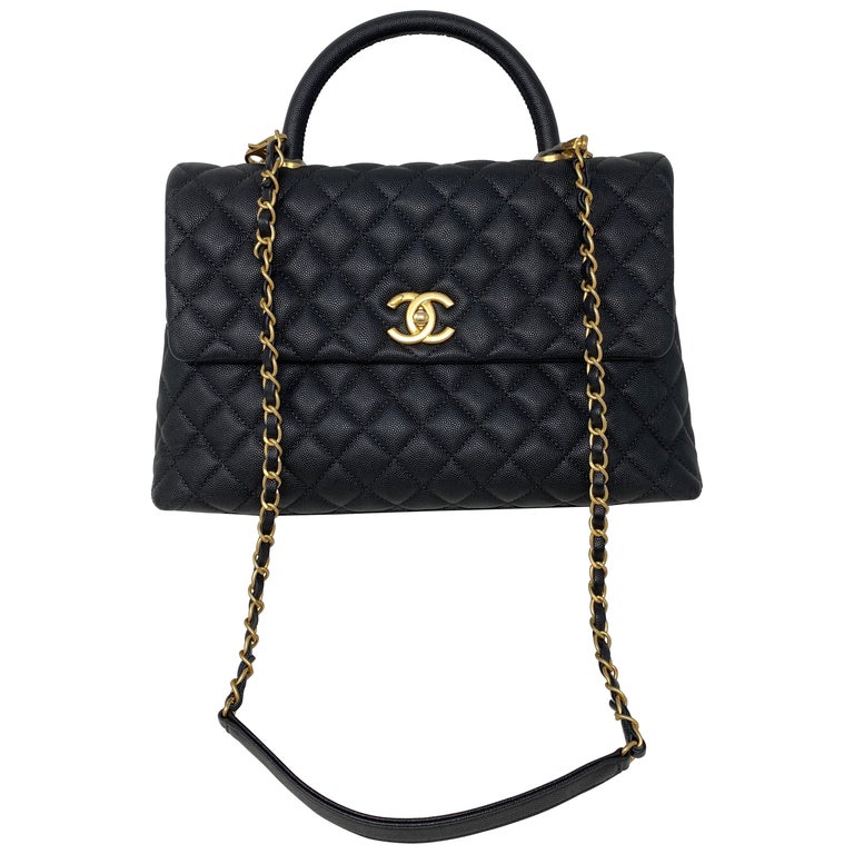 Chanel Black Coco Handle Bag at 1stDibs
