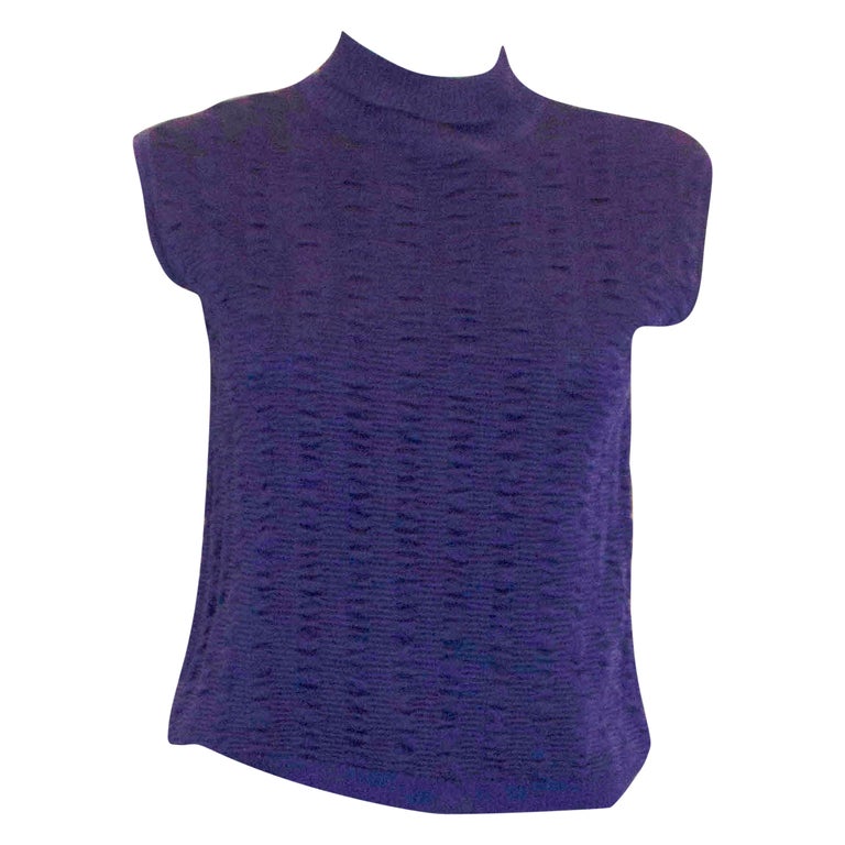 Purple Knitted Top ideal for Fall For Sale at 1stDibs | topideal ...