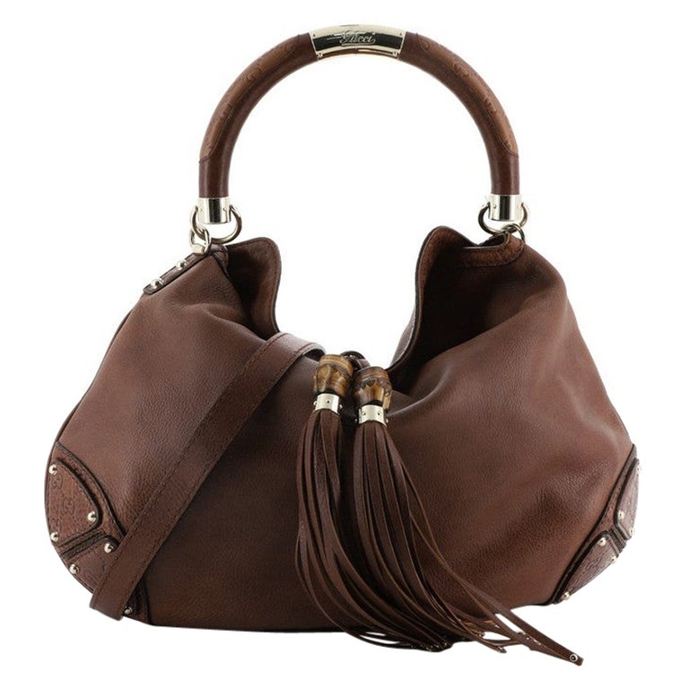 Gucci Indy Hobo Leather Medium at 1stDibs