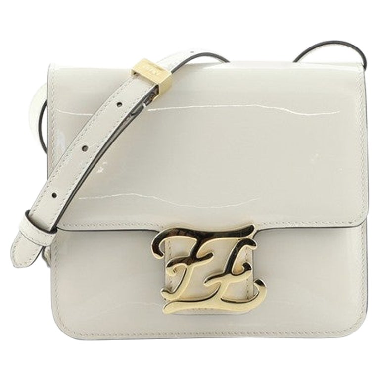 Fendi Karligraphy Crossbody Bag Patent at 1stDibs