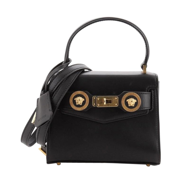 Versace Icon Convertible Top Handle Bag Leather Mini at 1stDibs