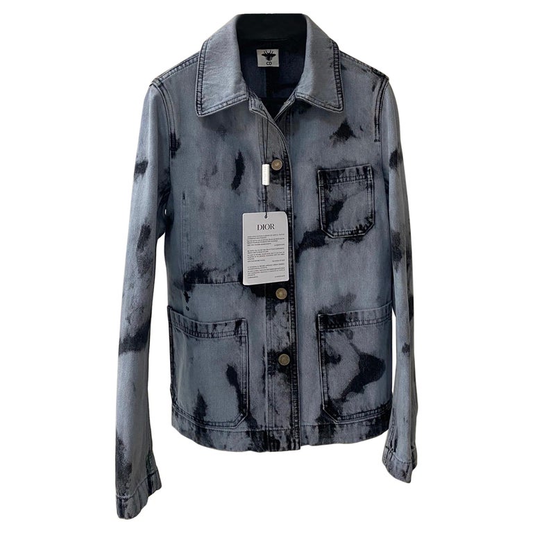 Christian Dior 2020 SS Dip Dye Denim Jacket For Sale at 1stDibs