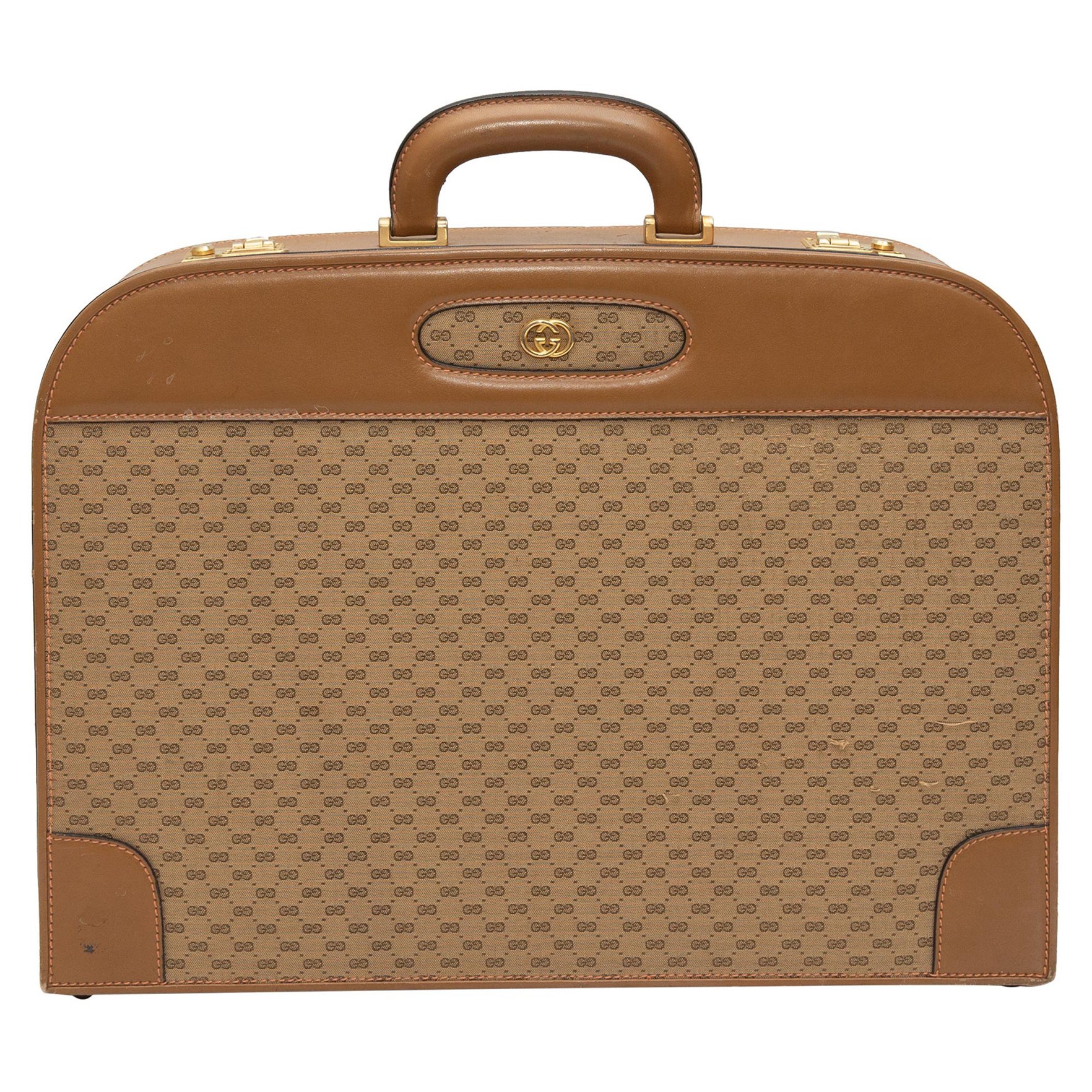 Gucci Attache Briefcase 866215 Black Leather Laptop Bag For Sale at 1stDibs