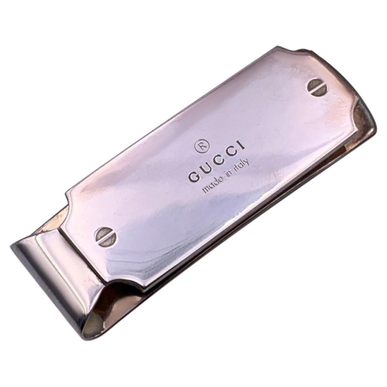Gucci Vintage Sterling Silver Money Paper Clip For Sale at 1stDibs