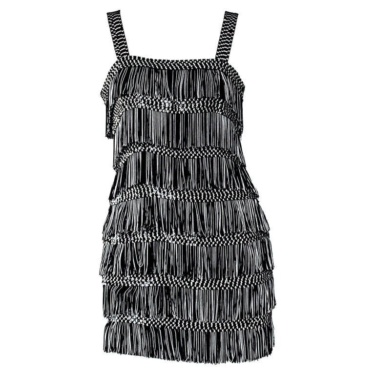 S/S 1995 Christian Dior Fringe Sequin Flapper Mini Dress by Gianfranco ...