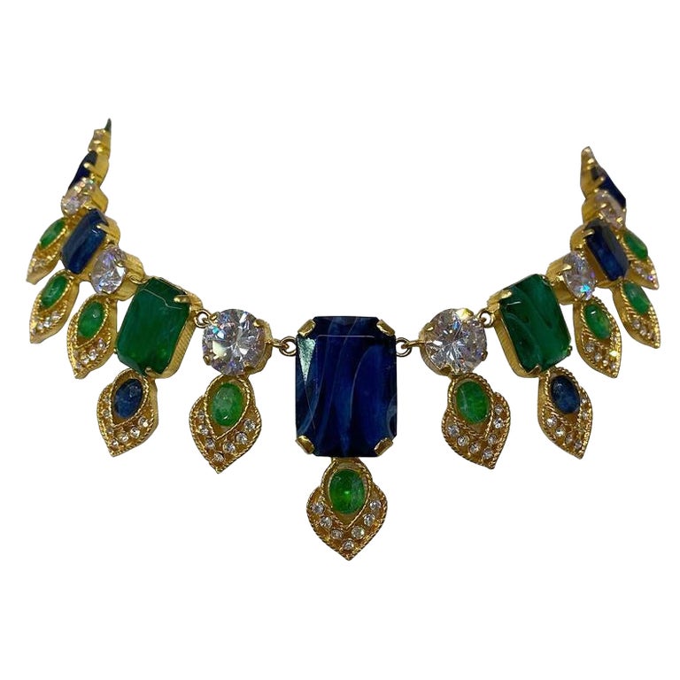 Carlo Zini Golden Arabian collier For Sale at 1stDibs