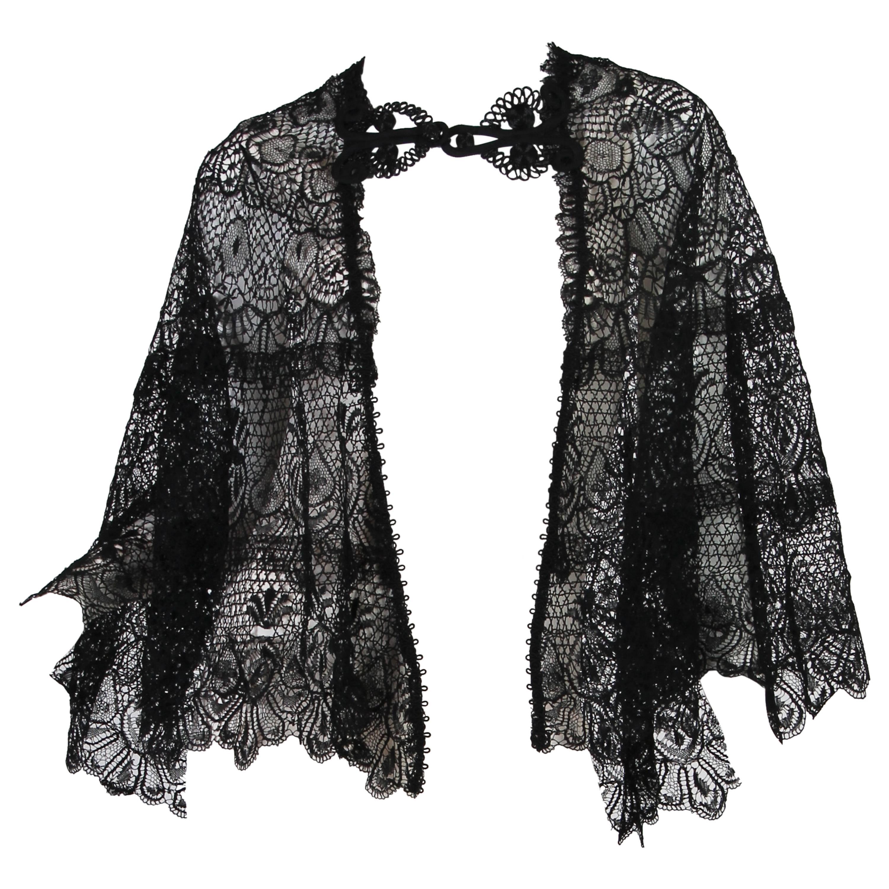 Victorian French Lace Cape at 1stDibs