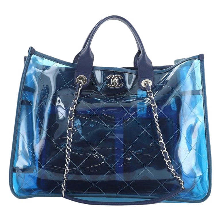 Chanel Coco Splash Shopping Tote Quilted PVC With Lambskin Medium at ...