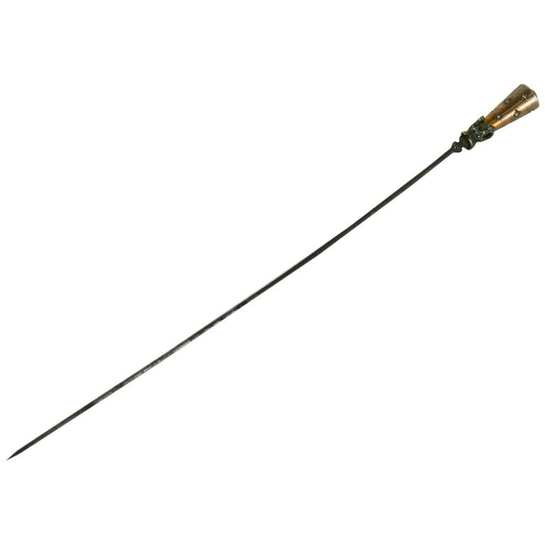 Edwardian Jade and Diamond Hat Pin For Sale at 1stDibs | edwardian hat ...