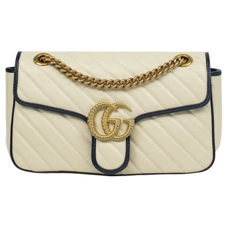 GUCCI, Marmont in white leather at 1stDibs