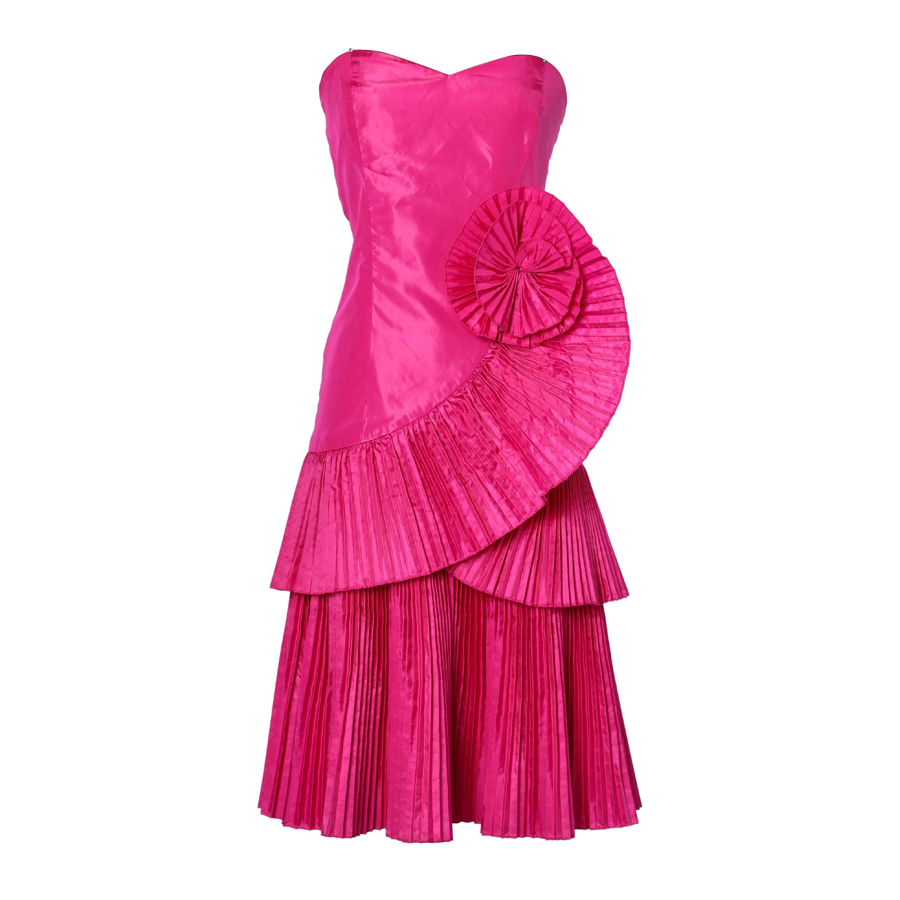 Pink Ribbon Dress By Wendy For Sale at 1stDibs