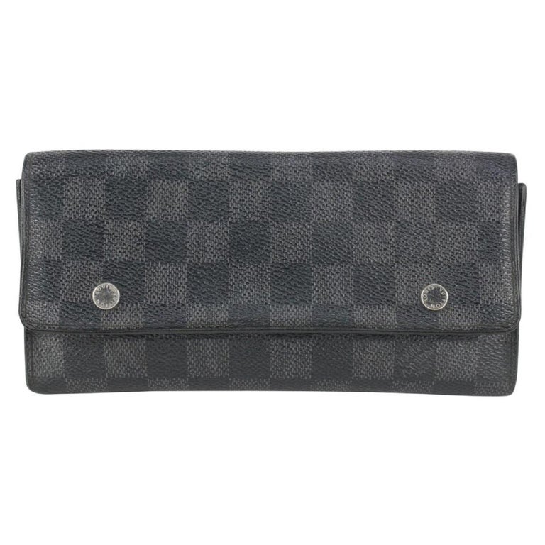 Louis Vuitton Black Damier Graphite Modulable Long Snap Wallet 140lv729 ...