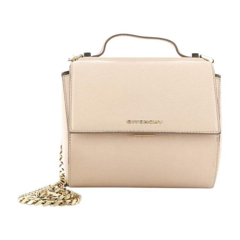 Givenchy Chain Pandora Box Bag Leather Mini at 1stDibs