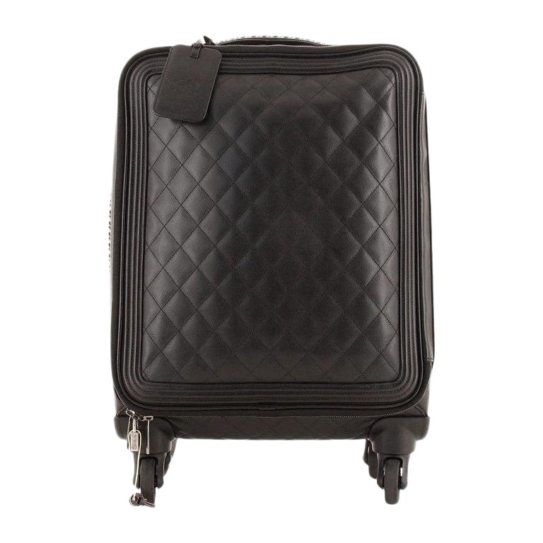 Chanel Coco Case Rolling Trolley Quilted Caviar at 1stDibs