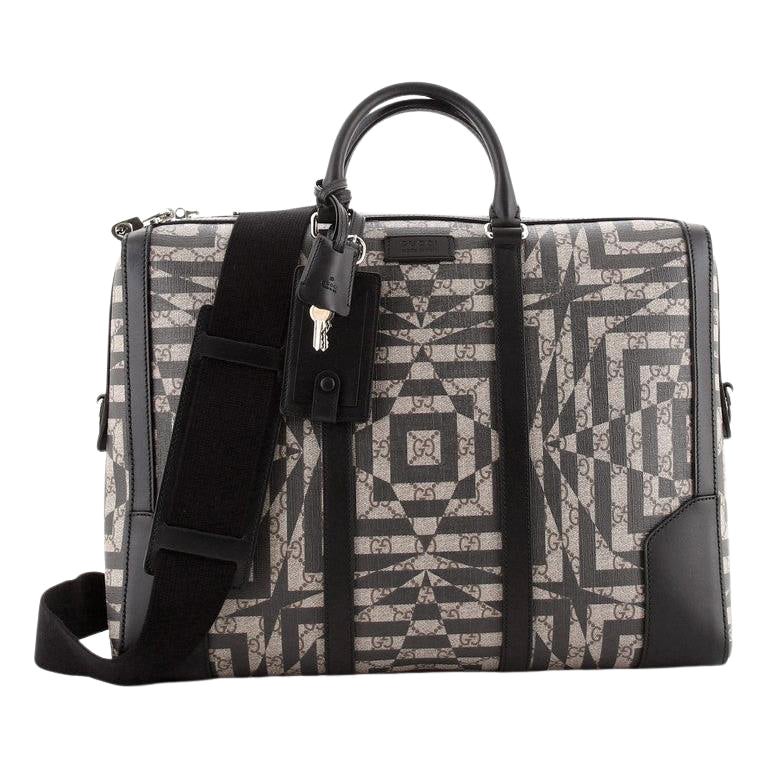 Gucci Eden Briefcase Caleido GG Coated Canvas Large at 1stDibs